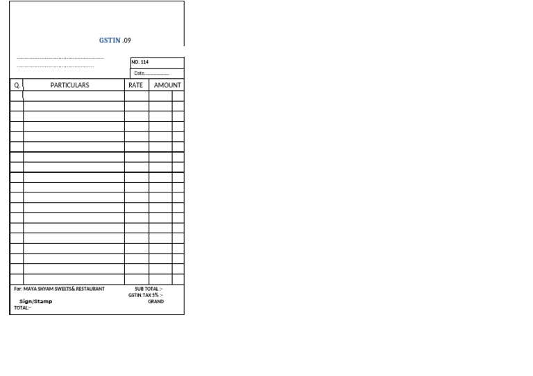 Restoret Invoce | PDF