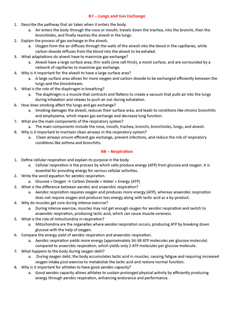 Biology Year 8 | PDF