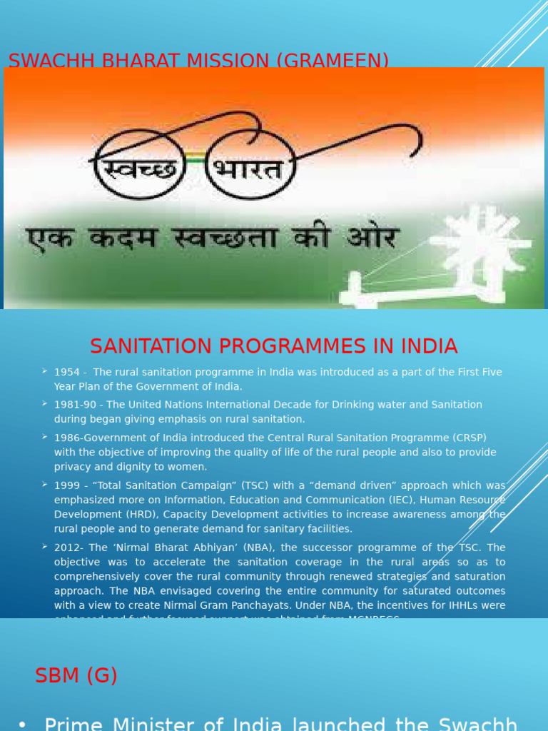 Swachh Bharat Mission (Grameen) | PDF
