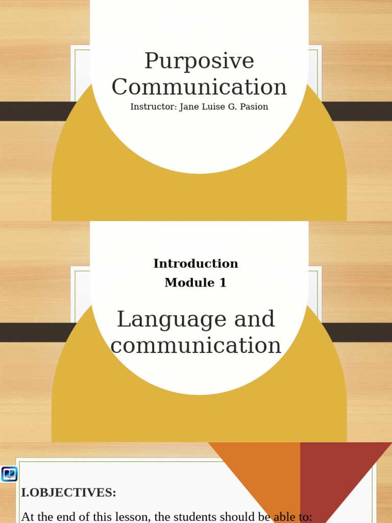 Module1 Purposive Communication 2nd PPT Autosaved | PDF
