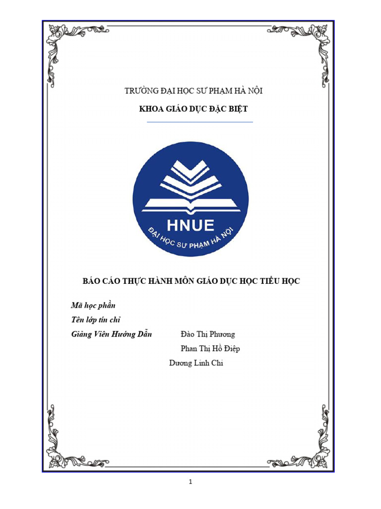 Báo Cáo Thực Hành GDTH | PDF