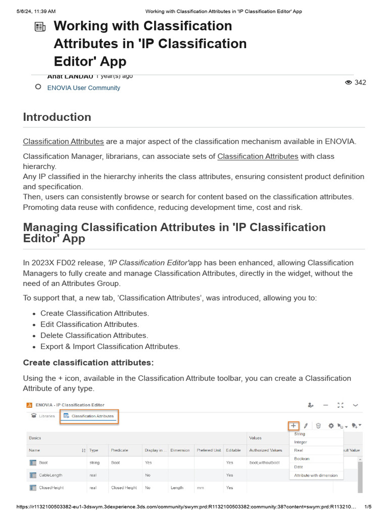 Working With Classification Attributes in 'IP Classification Editor ...