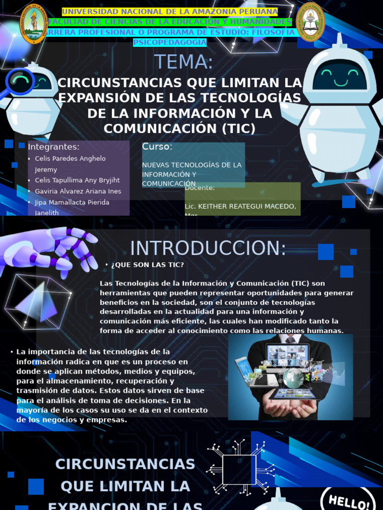 New PPT Ntic | PDF | Tecnología de información y comunicaciones | Internet