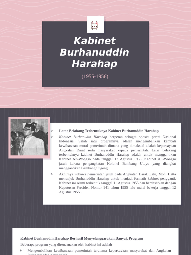 Kabinet Burhanudin H | PDF