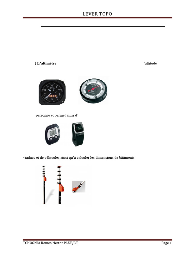 Les Instruments Topo | PDF