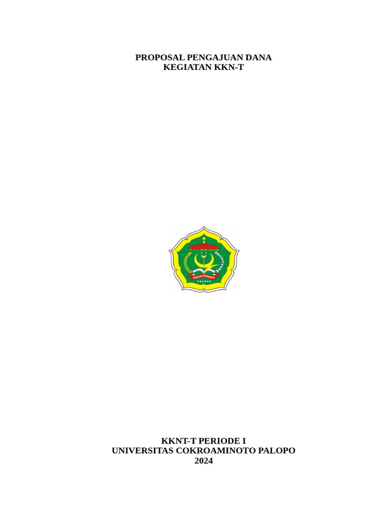 Proposal Pengajuan Dana-1 | PDF