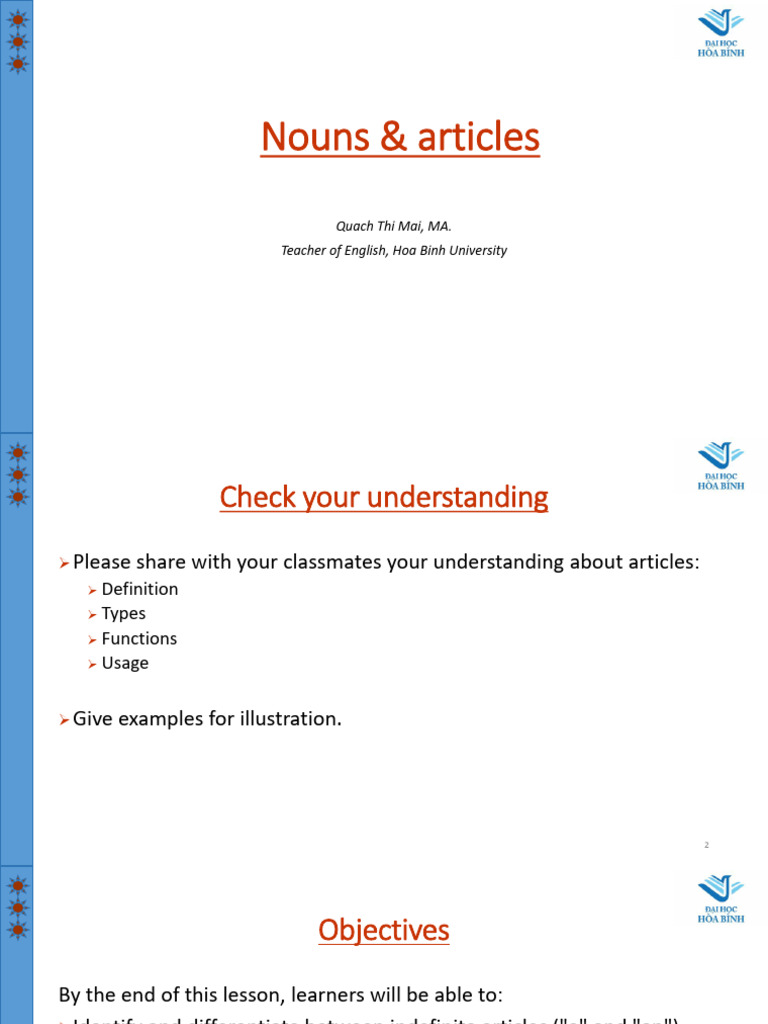 10 Nouns & Articles-Gram1-QTMai | PDF