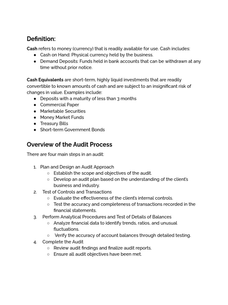 Audit of CCE | PDF