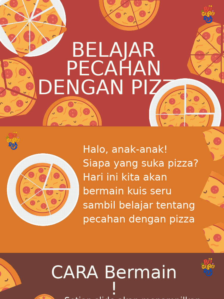 Belajar Pecahan Dengan Pizza | PDF