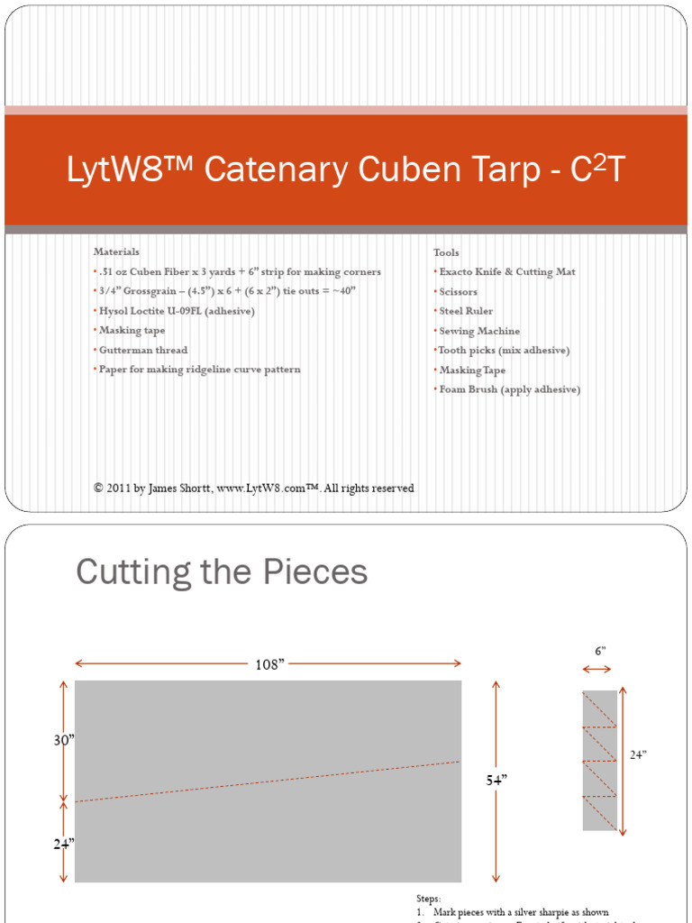 Tapered Catenary Tarp | PDF