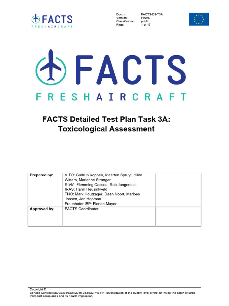 Facts-D3-T3a Detailed Test Plan Tox Assessment | PDF