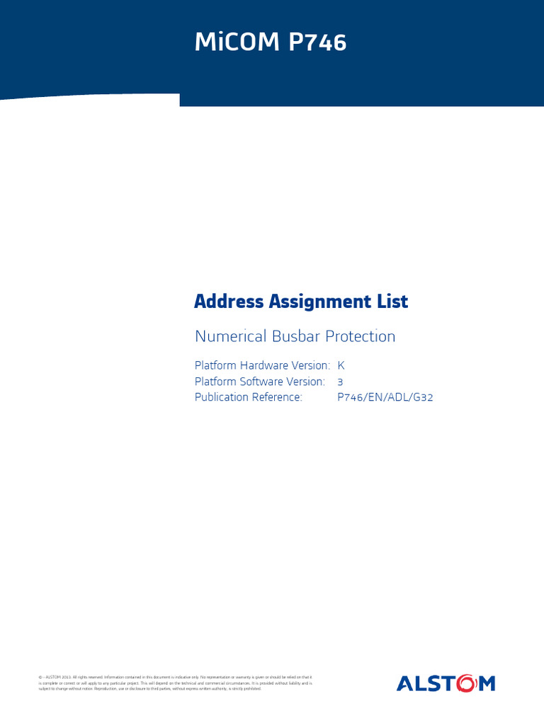 P746 - EN - ADL - G32 61850 Address | PDF | Computing | Computer ...