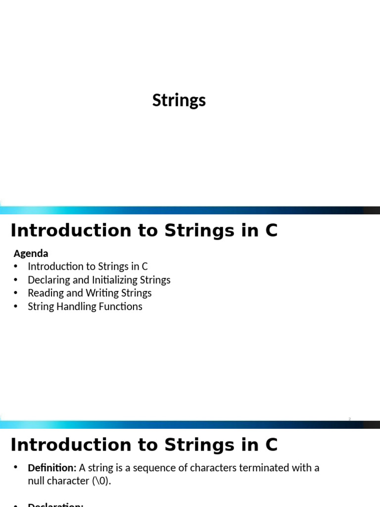 Strings | PDF