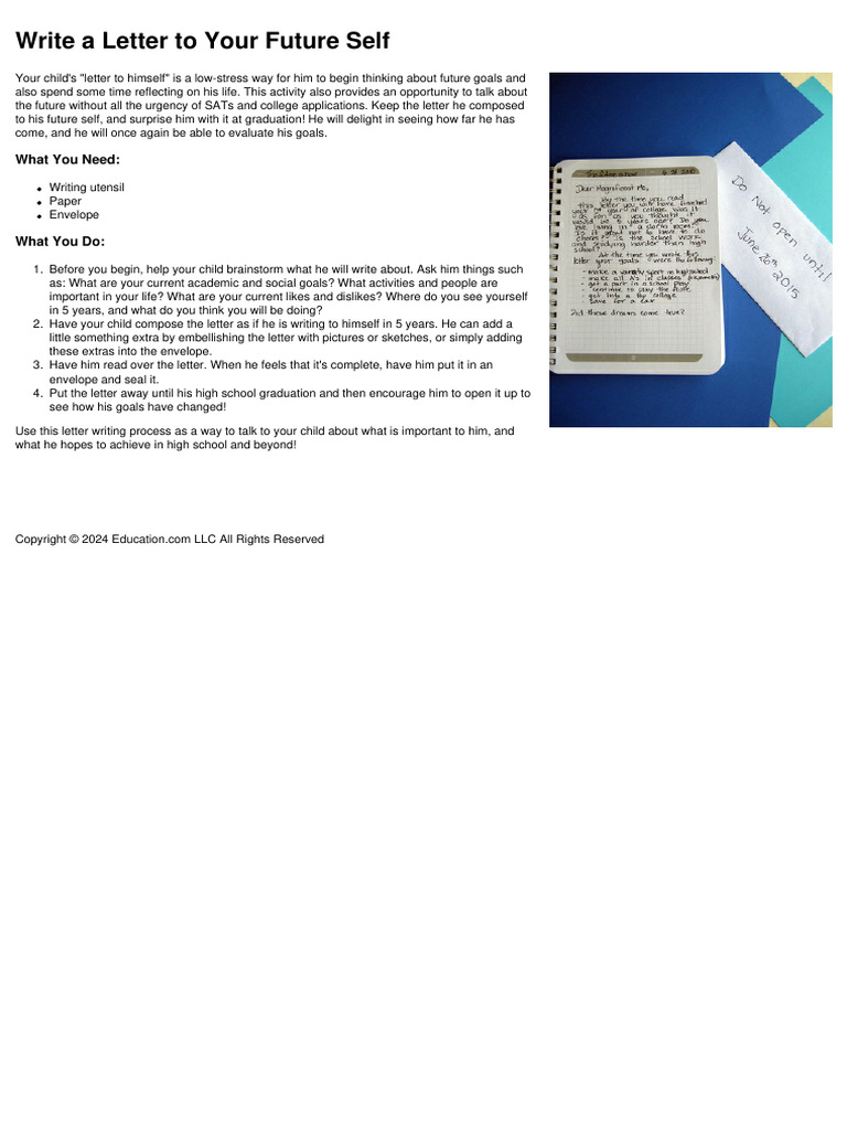 Write Letter Future | PDF