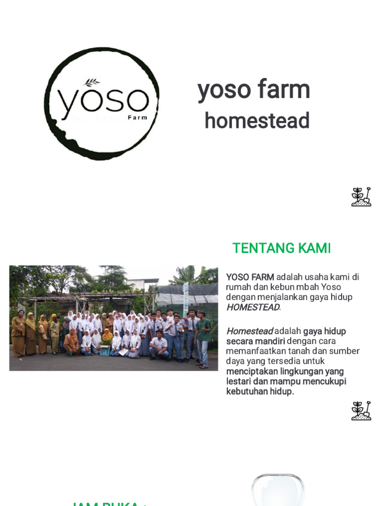 Kegiatan dan Program Yoso Farm Klaten | PDF | Memasak, Makanan, & Anggur