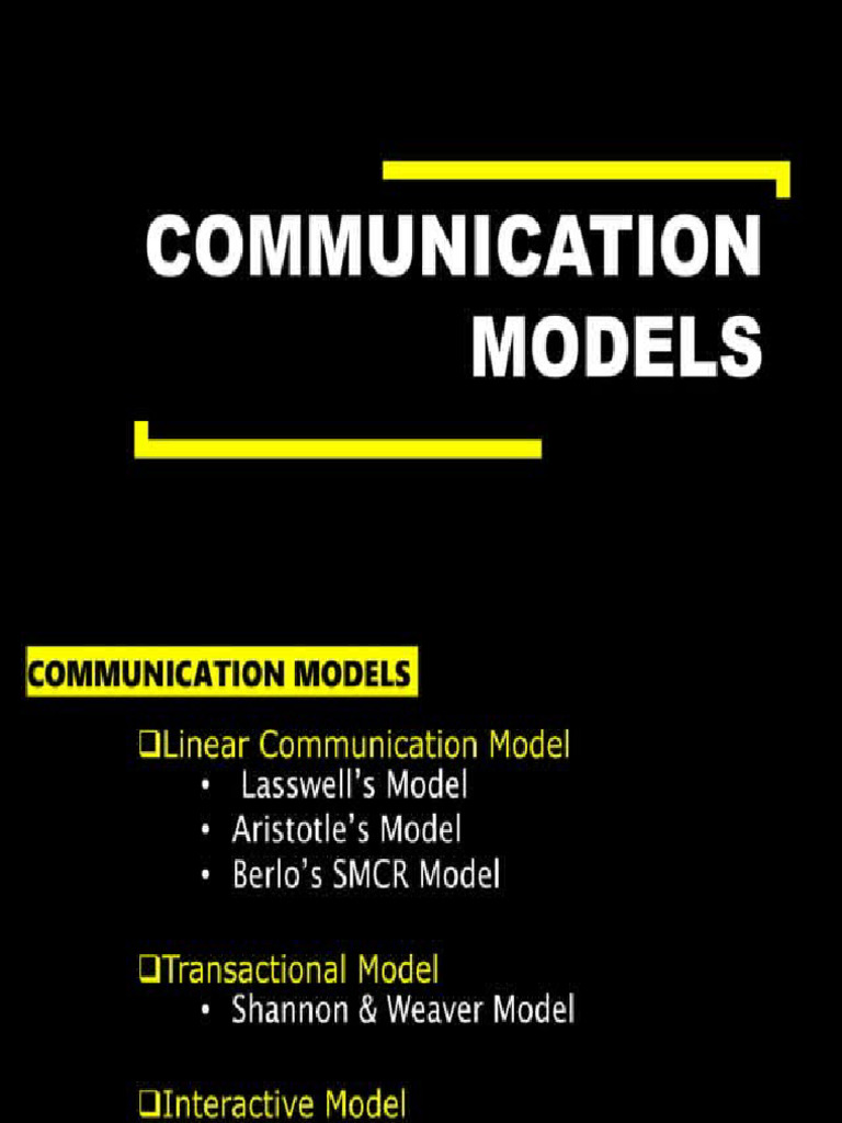 Model of Communication | PDF