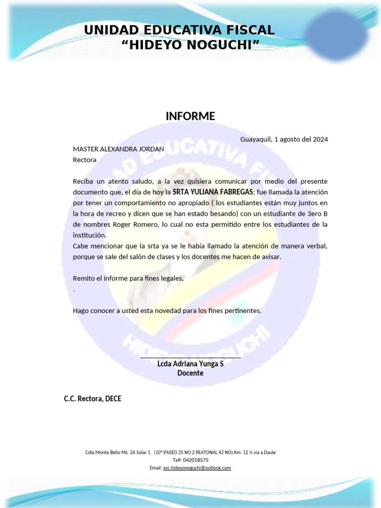 INFOME de Fabregas - 043707 | PDF INFOME de Fabregas - 043707 | PDF