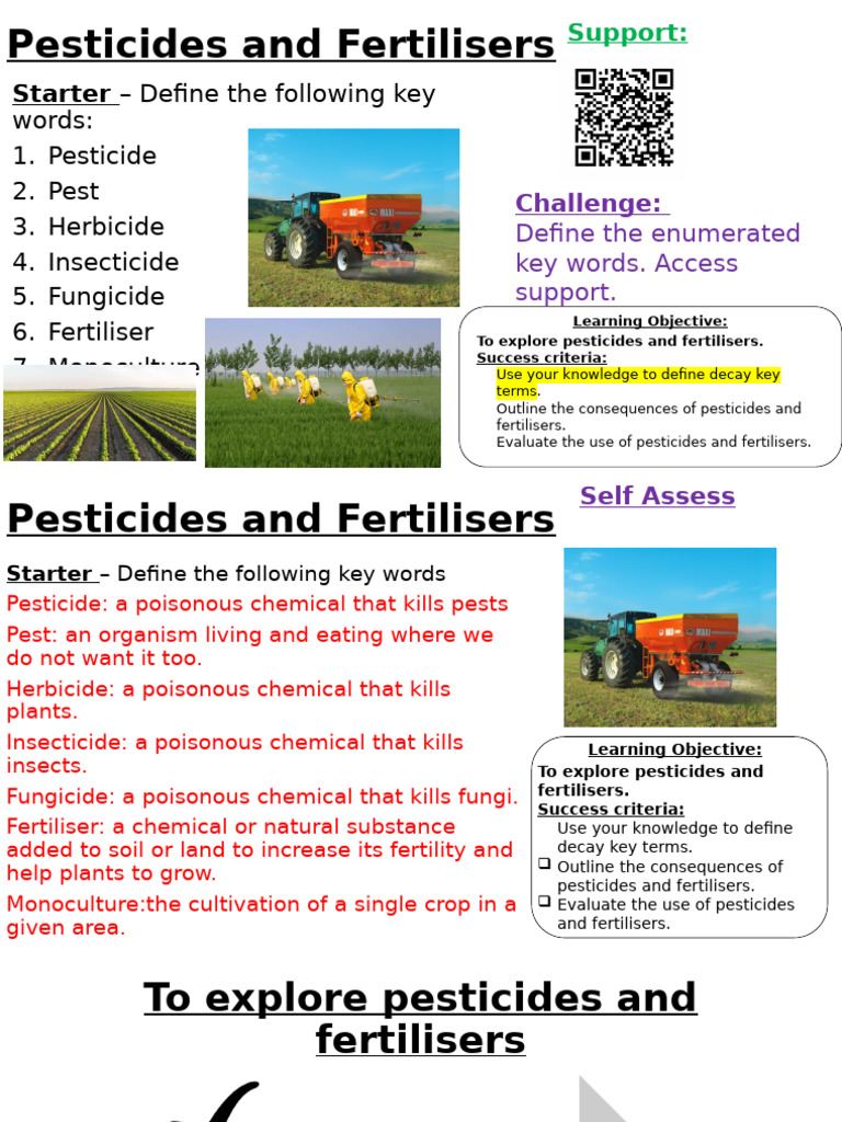 Lesson 4 - Pesticides and Fertilisers (Mr. Albert) | PDF