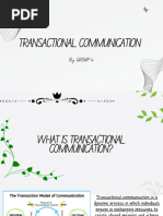 Barnlunds Transactional Model | PDF | Communication | Information