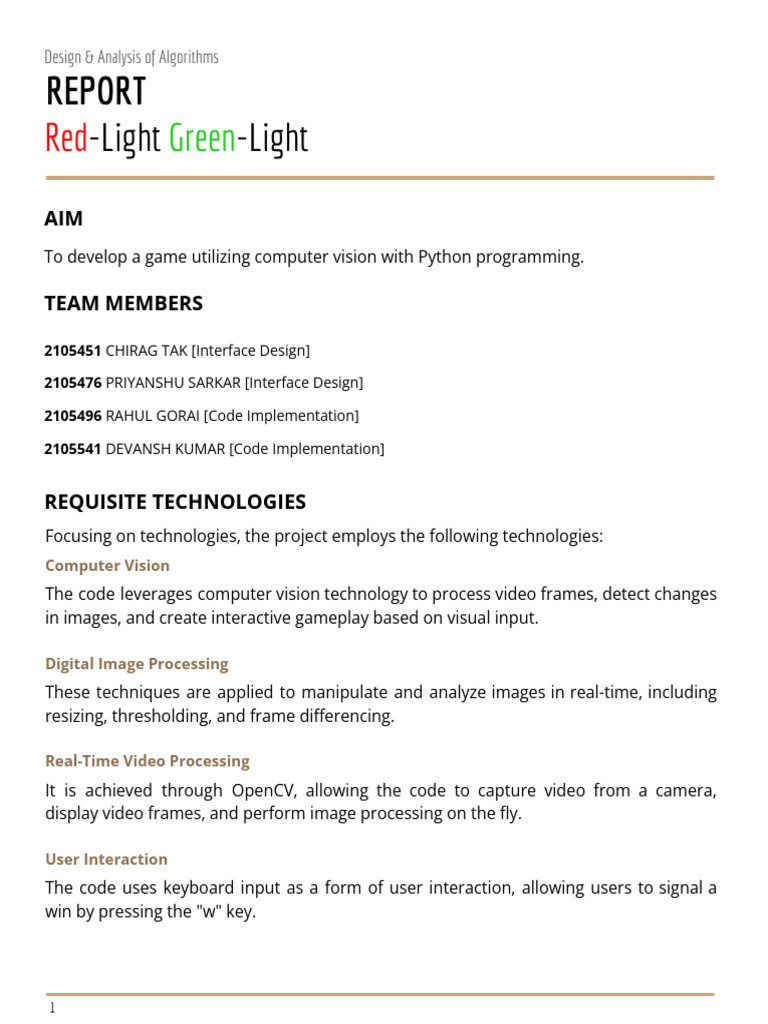 Daa Project Report | PDF