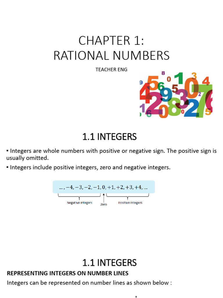 Chapter 1 - Rational Numbers | PDF