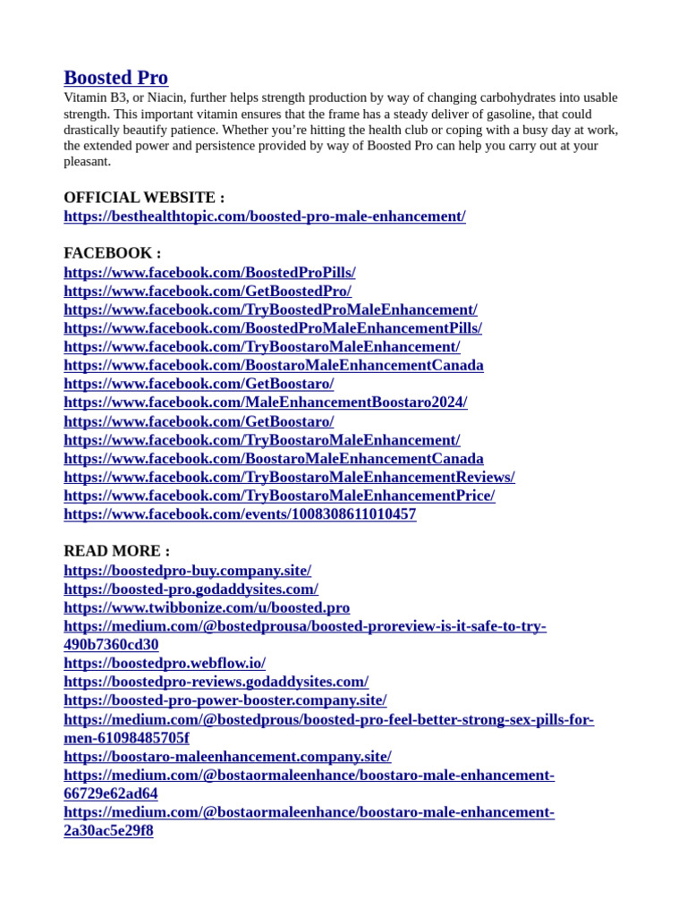 Boosted Pro | PDF | Nutrition | Lifestyle