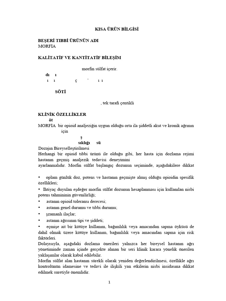 Morfia 15 MG 30 Tablet | PDF