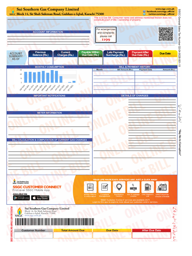 Gas Bill | PDF | Economies | Payments