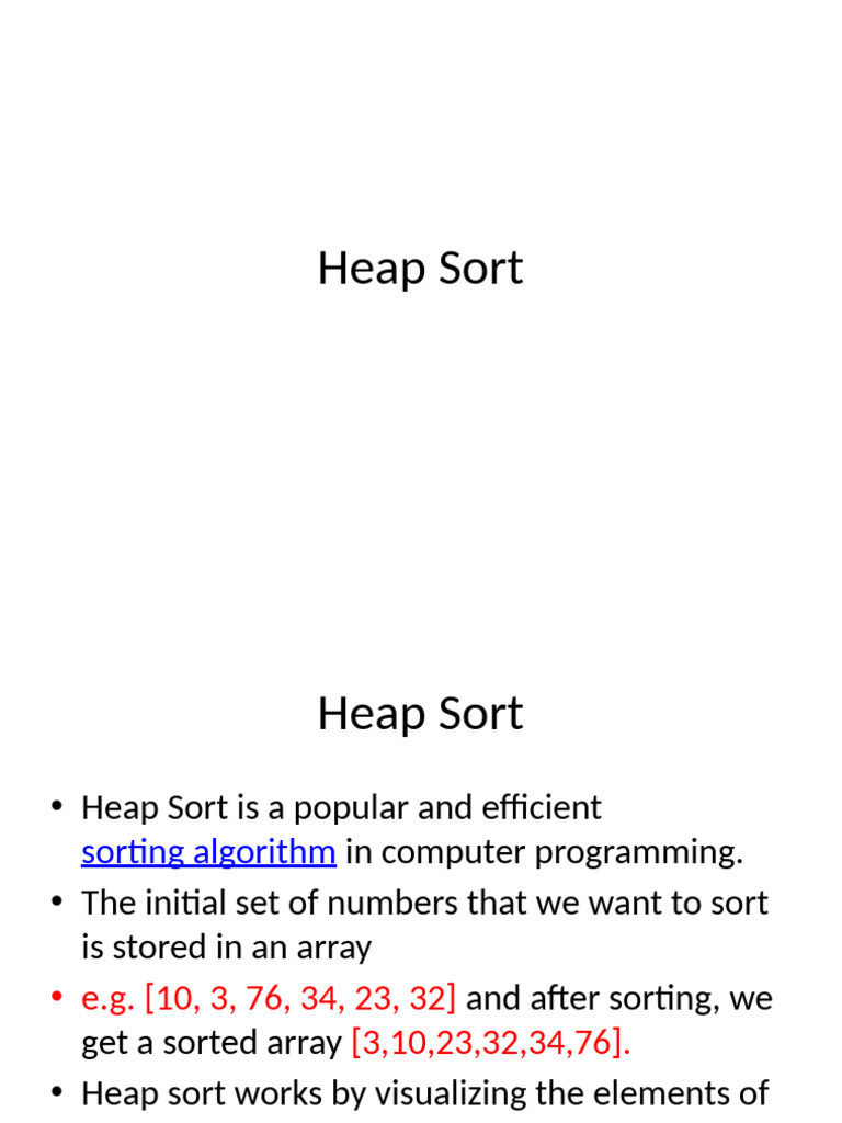 Heap Sort | PDF