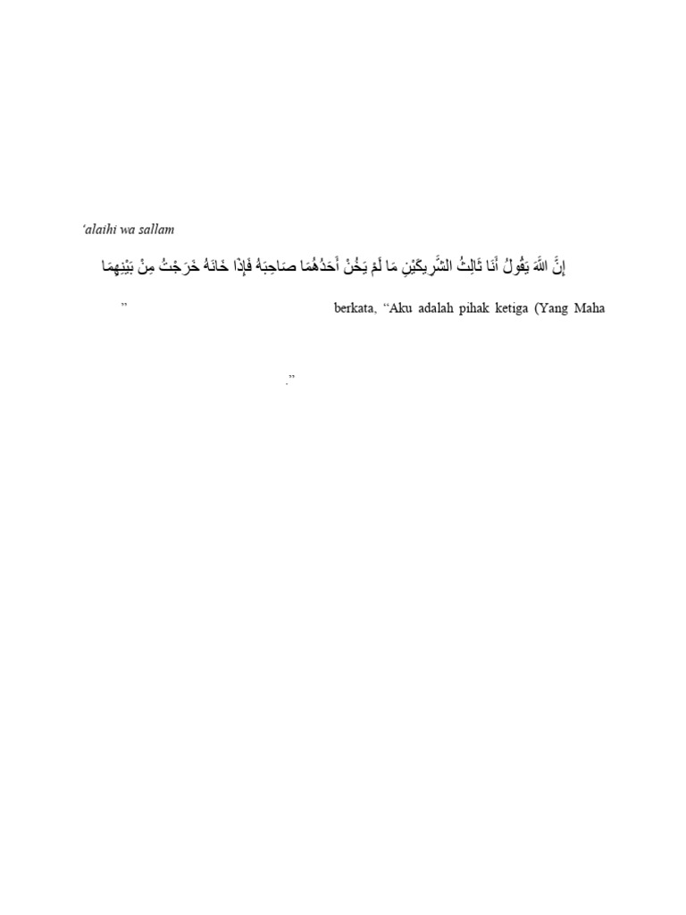 Surat Akad Syirkah Mudharabah | PDF