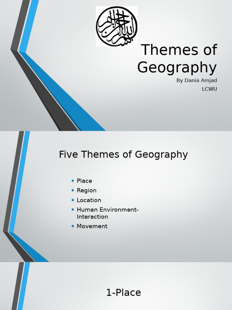 03B - Themes of Geography | PDF