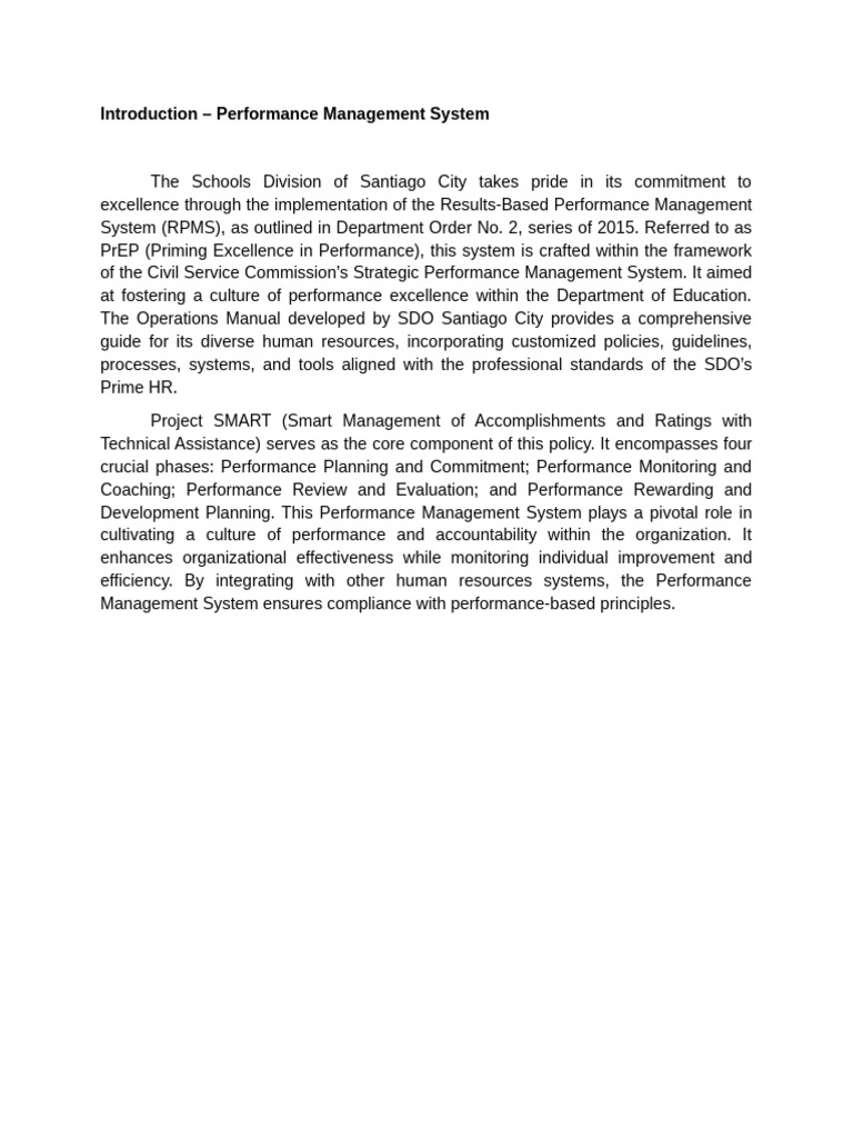 PMS Introduction | PDF