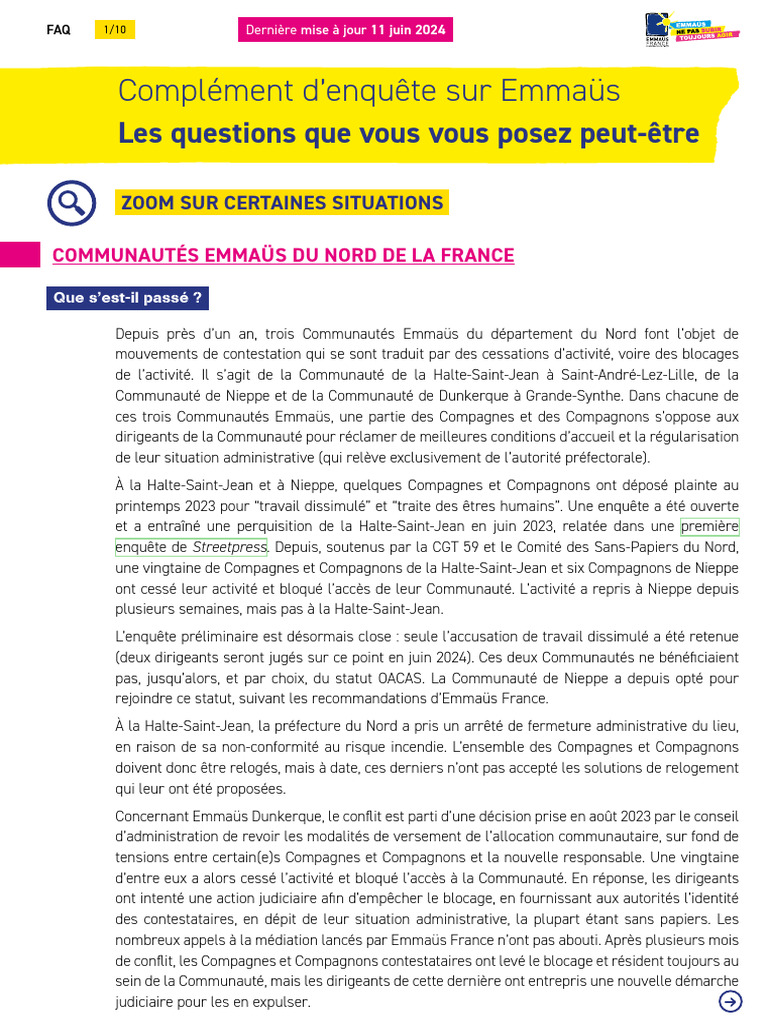 24 06 11 FAQ Externe CEv | PDF