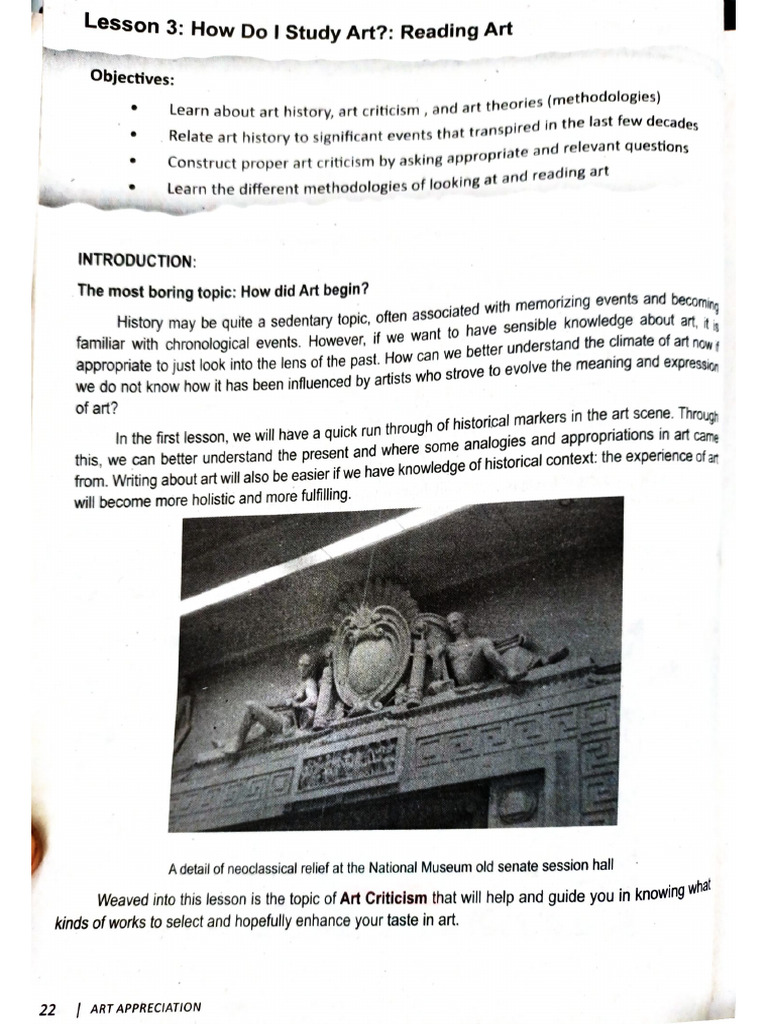 Art-Appreciation - Lesson-3 | PDF