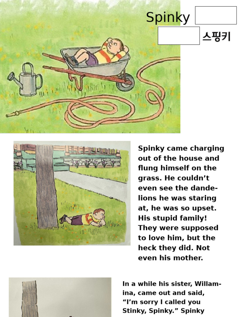 Spinky Sulks | PDF