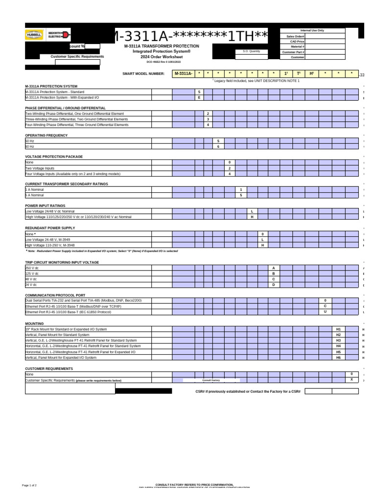 M-3311A Electronic Worksheet WOP 2024 | PDF