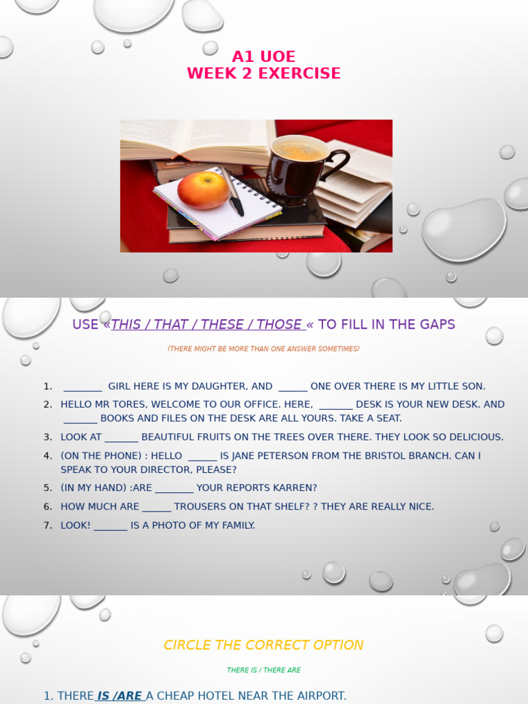 A1 UOE Week 2 Exercise | PDF