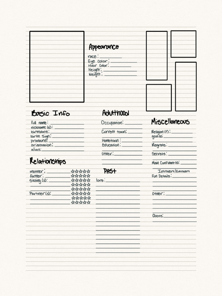 Character Sheet | PDF