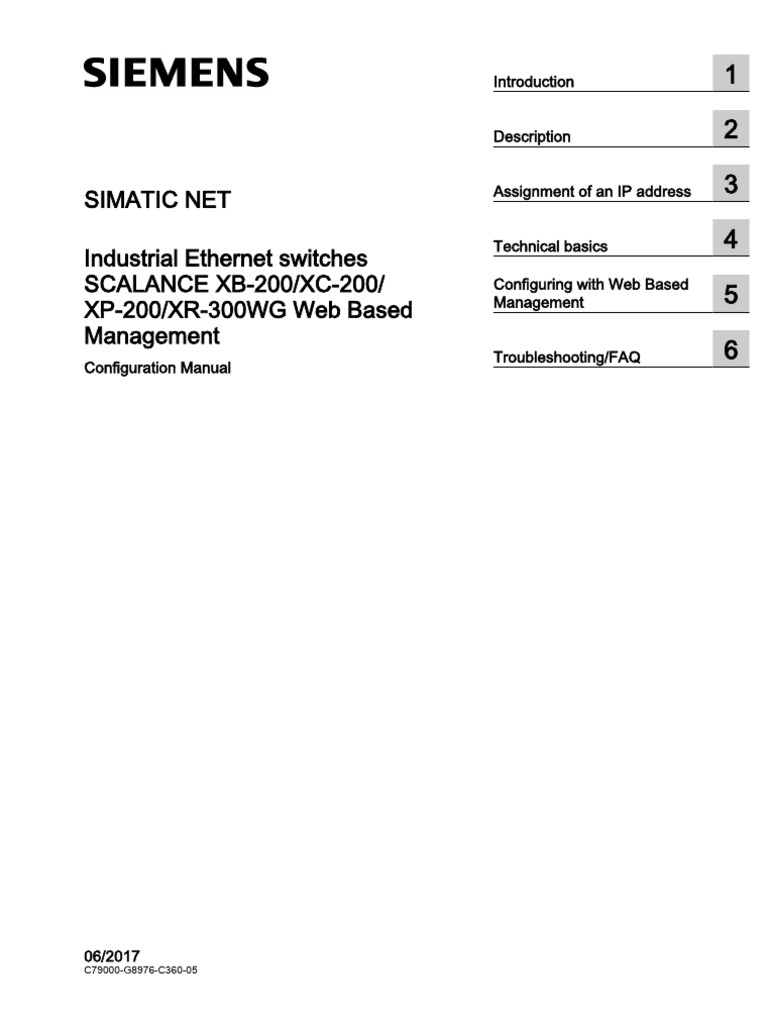 PH - Scalance XB 200 XC 200 XP 200 XR 300WG WBM - 76 | PDF