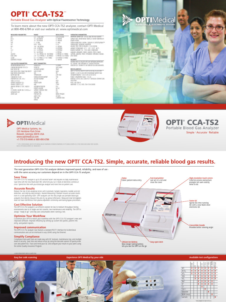Opti Cca Ts2 English Brochure | PDF