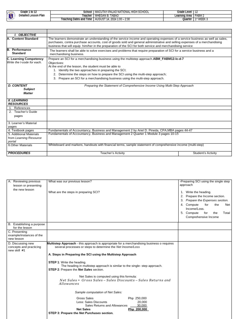 Fabm2 - q1d8 WEEK 3 | PDF
