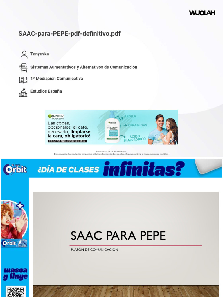 SAAC para PEPE PDF Definitivo PDF | PDF