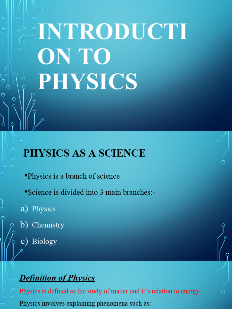 Introduction Tyo Physics | PDF | Physics | Science & Mathematics