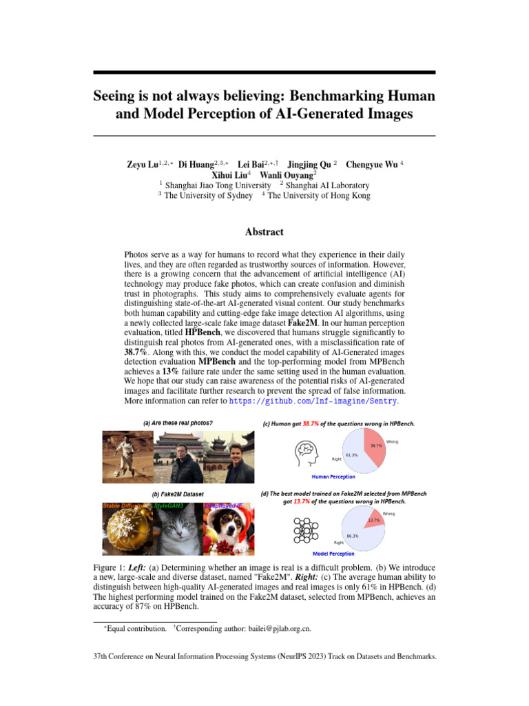 Seeing Is Not Always Believing | PDF