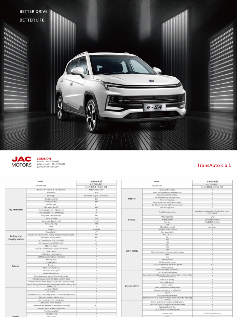 Jac E-S4 My2023 | PDF