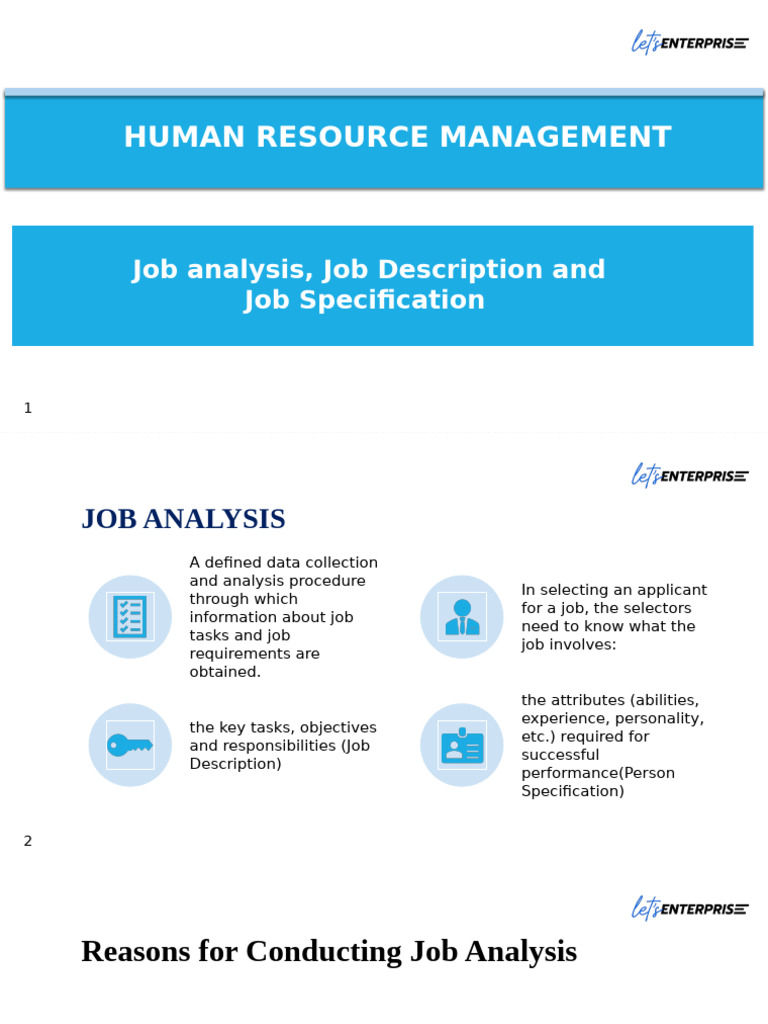 Job Analysis HRM Principles | PDF