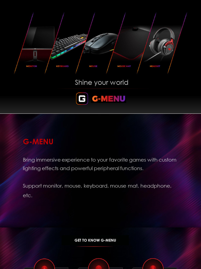 G-MENU Introduction | PDF
