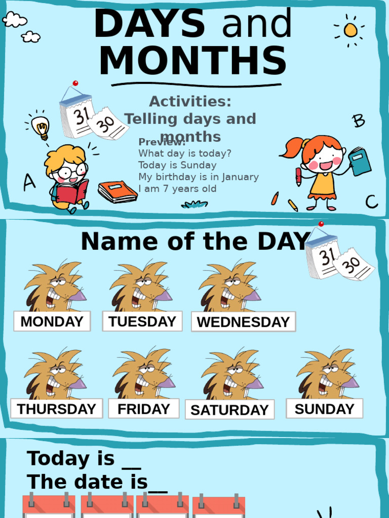 Days and Months | PDF