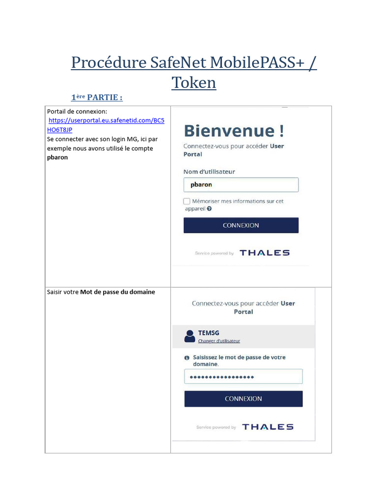 Procedure MobilePASS | PDF
