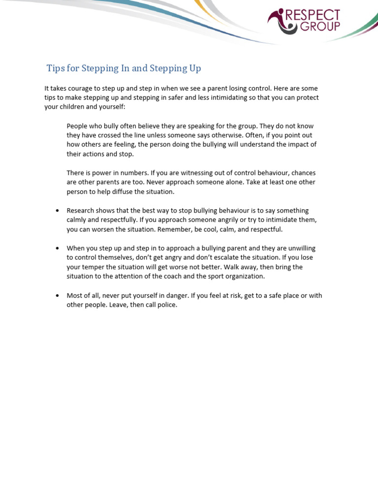 Tips For Stepping in and Stepping Up-2022 | PDF